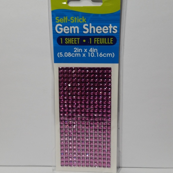 Tiny Crafts | Office | 2 Tiny Crafts Self Stick Gem Sheets Pink | Poshmark
